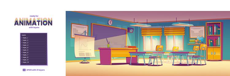 Assist in classroom 2d isolated Royalty Free Vector Image