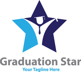 Graduation logo designs Royalty Free Vector Image