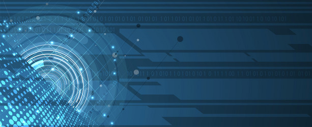 Abstract technology particle virtual molecule Vector Image