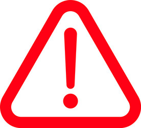 Danger or hazard yellow symbol alert Royalty Free Vector