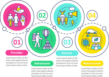 Life balance infographic chart design template Vector Image