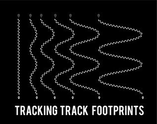 Footprint map marks Royalty Free Vector Image - VectorStock