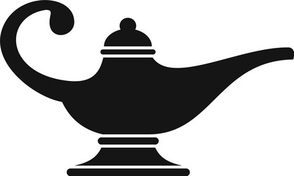 Genie Lamp Silhouette