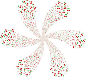 Cherry Exploding Vector Images (73)