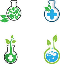 Natural lab logo icon Royalty Free Vector Image