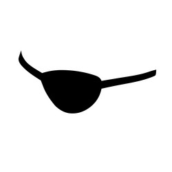 Pirate Eye Patch Royalty Free Vector Image Vectorstock