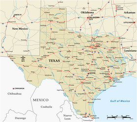 Road map of the us state arkansas Royalty Free Vector Image