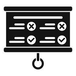 Task schedule banner icon outline person Vector Image