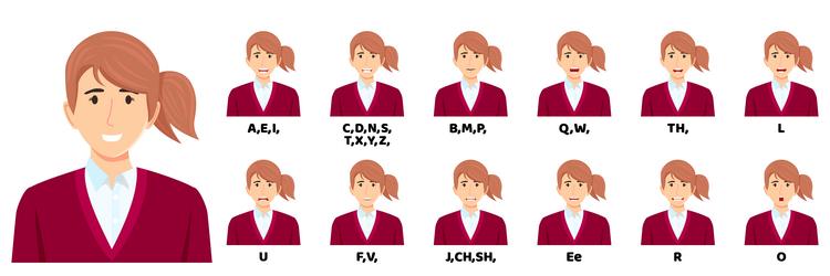 Facial Lip Sync Vector Images (over 270)