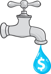 Cartoon tap Royalty Free Vector Image - VectorStock