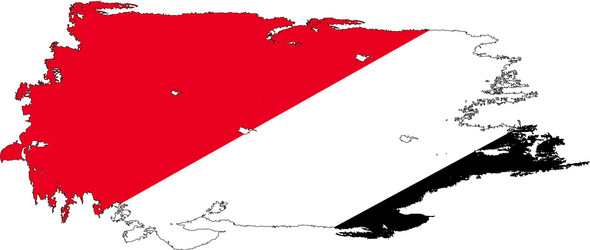 Sealand principality flag Royalty Free Vector Image