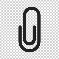 2d customizable attachment thin linear white icon Vector Image