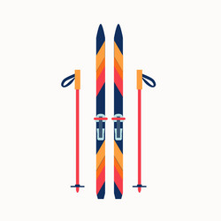 Ski clothes and equipment Royalty Free Vector Image