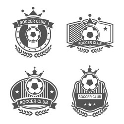 Sports crest emblem set Royalty Free Vector Image