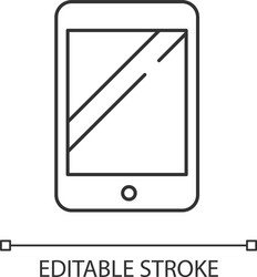 Tablet with blank screen flat symbol included Vector Image