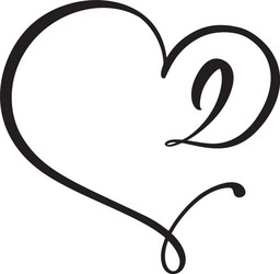 Floral Number Monogram Vector Images (over 620)