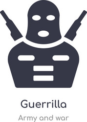 Two color guerrilla icon from army and war Vector Image