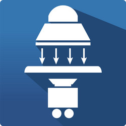 Industrial thermography icon Royalty Free Vector Image