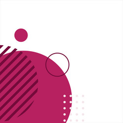 Memphis bubble corner border Royalty Free Vector Image