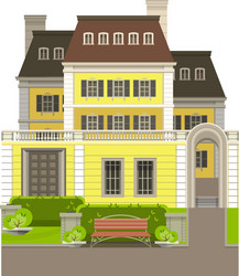 Country house Royalty Free Vector Image - VectorStock