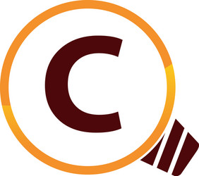 Smart solution letter c Royalty Free Vector Image