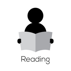 Reading book icon Royalty Free Vector Image - VectorStock
