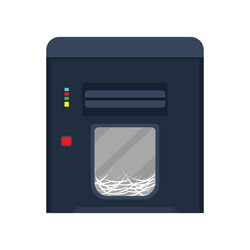 Shredder paper machine flat document destroy Vector Image