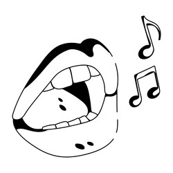 Lips Singing Vector Images (over 610)