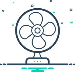 Table fan Royalty Free Vector Image - VectorStock