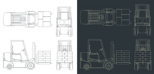 Forklift Drawing Lift Vector Images (over 560)
