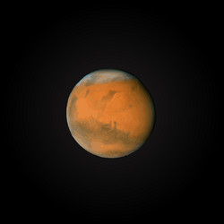 Mars realistic planet Royalty Free Vector Image