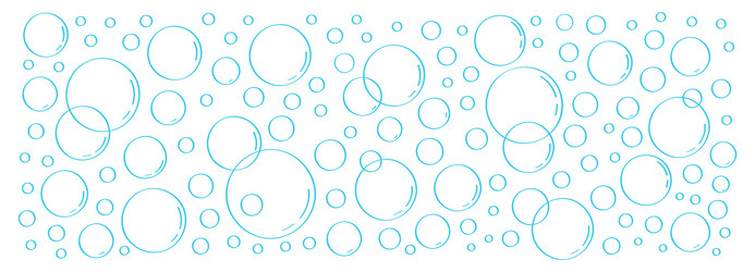 Water bubble in doodle style bubbles hand Vector Image