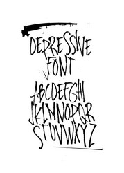Broken font Royalty Free Vector Image - VectorStock