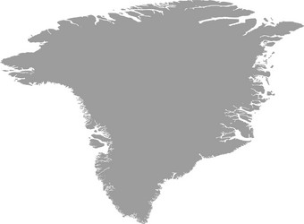 Black White Greenland Outline Map Vector Images (39)