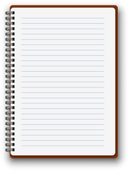 Cute notebook page Royalty Free Vector Image - VectorStock