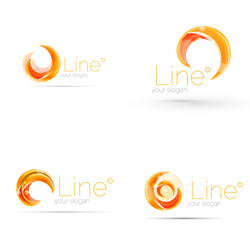 Swirl company logo design Royalty Free Vector Image