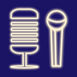 Neon Microphone Vector Images (over 4,100)