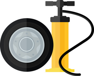 Set of bicycle pump Royalty Free Vector Image - VectorStock