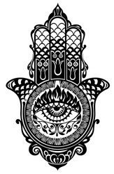 Hamsa hand Royalty Free Vector Image - VectorStock