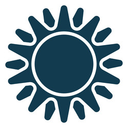 Sun eclipse geometric cut out simple Royalty Free Vector