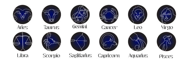 Zodiac Line Art Vector Images (over 12,000)