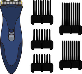 Cut hair clipper cartoon Royalty Free Vector Image