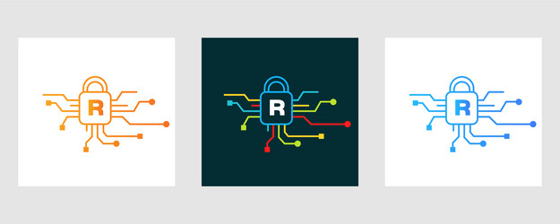 Cyber Letter R Vector Images (over 150)