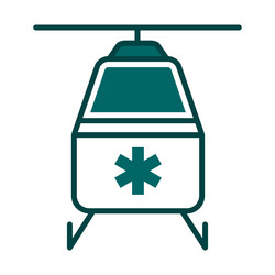 Military medevac helicopter helicopter design eps Vector Image