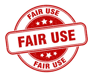 Fair use red grunge stamp Royalty Free Vector Image