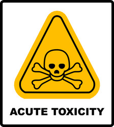 Hazard pictograph acute toxicity Royalty Free Vector Image