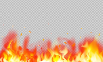 Realistic fire torch Royalty Free Vector Image