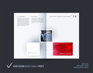 Square design presentation template with colourful