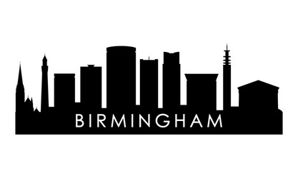 Birmingham Uk Skyline Silhouette Vector Images (94)