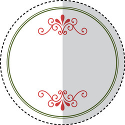 Circle seal stamp frame Royalty Free Vector Image